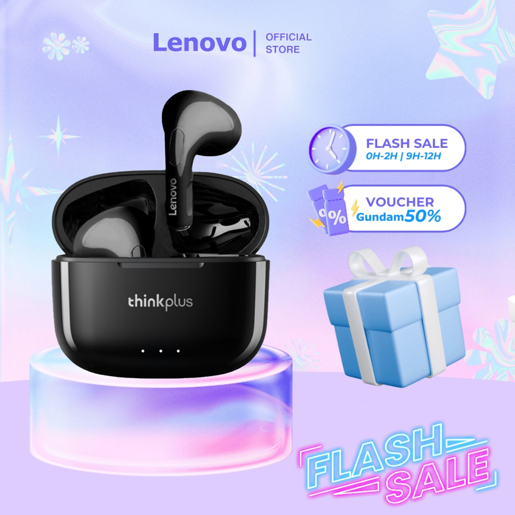 Jual Lenovo Thinkplus LP40 Plus/Pro Bluetooth Earphone Sport Noise ...