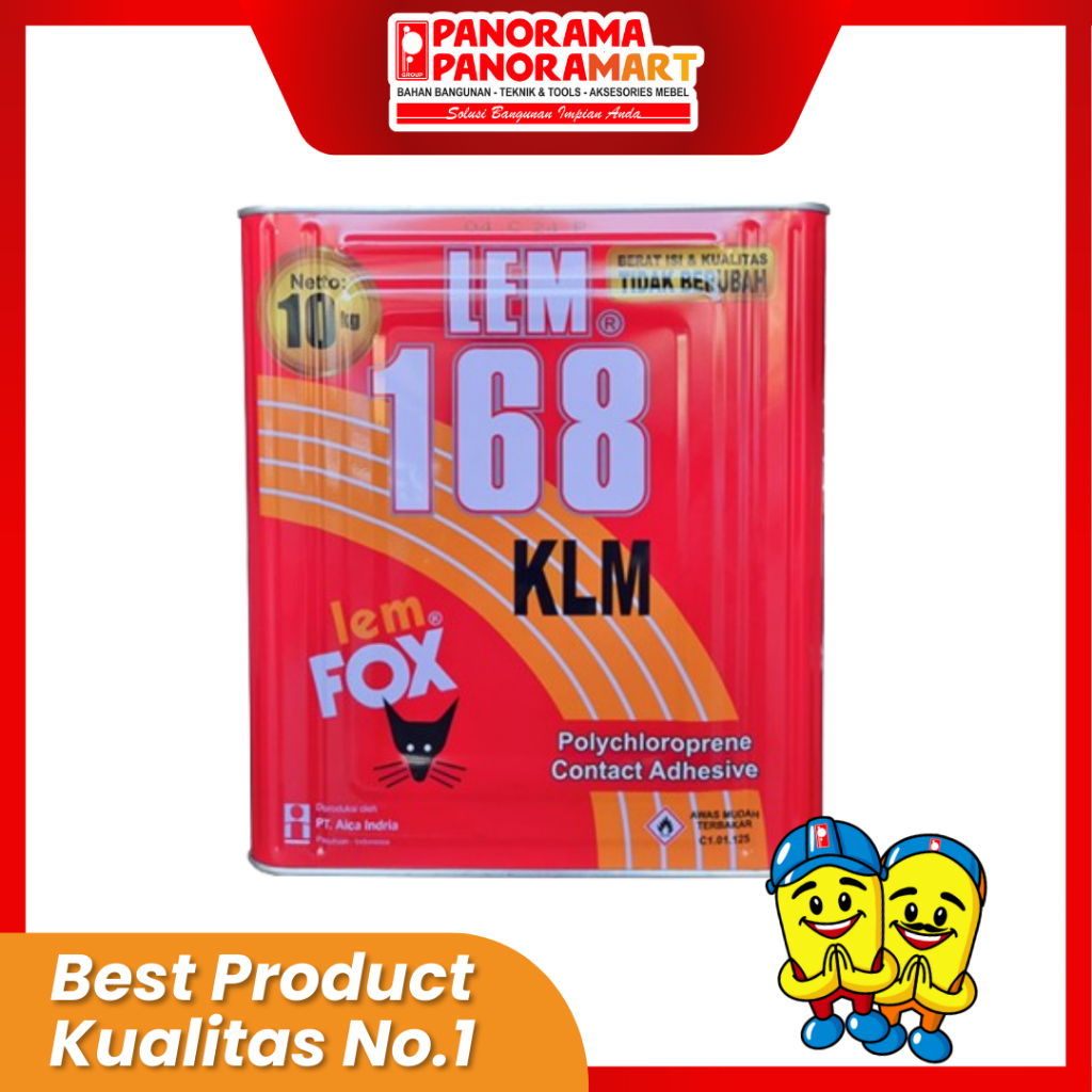 Jual LEM FOX 168 KLM @ 10 KG / Lem Fox Lem Kuning Lem HPL 168 blek 10 ...