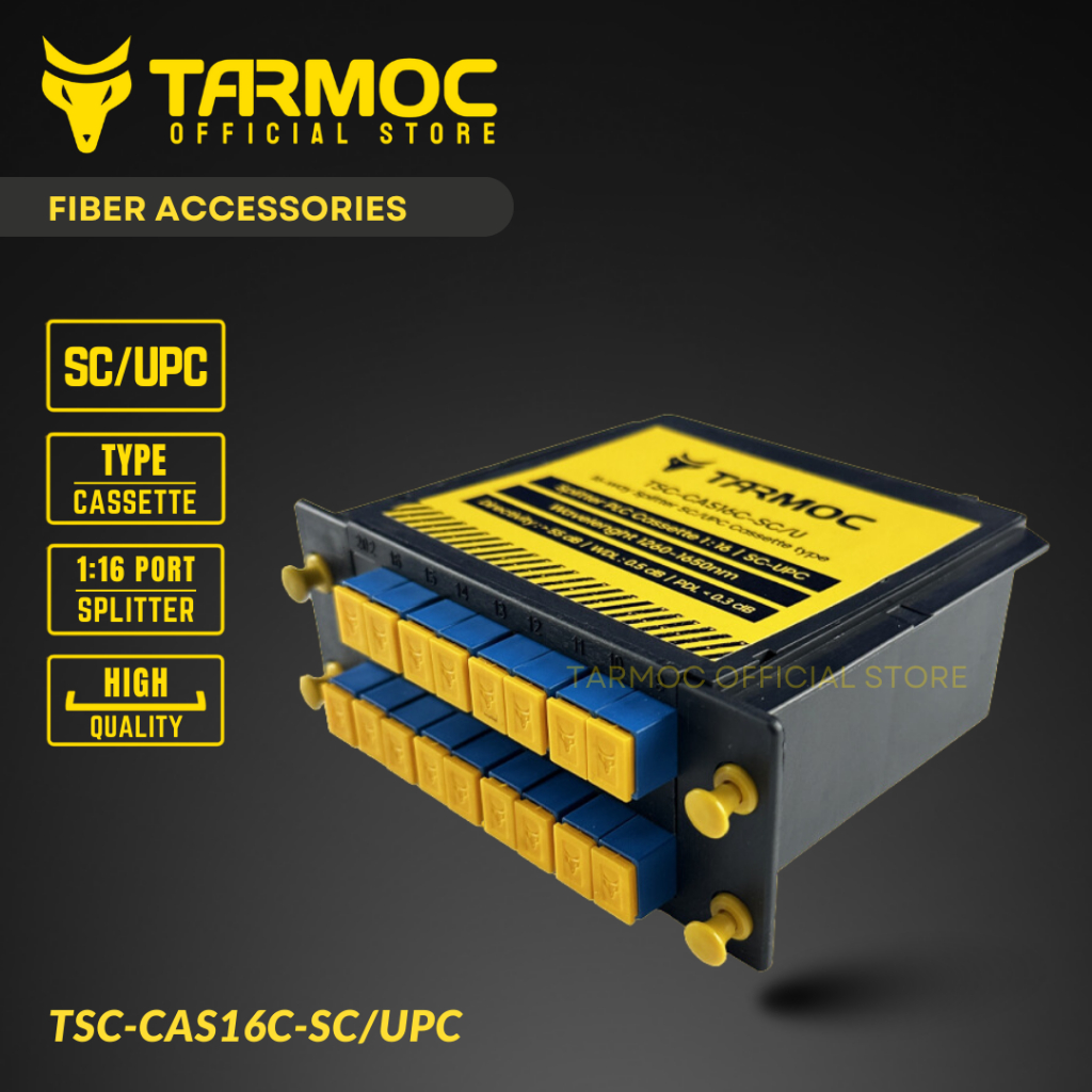 Jual Tarmoc TSC-CAS16C-SC/U | Fiber Optic Splitter PLC 1:16 SC/UPC ...