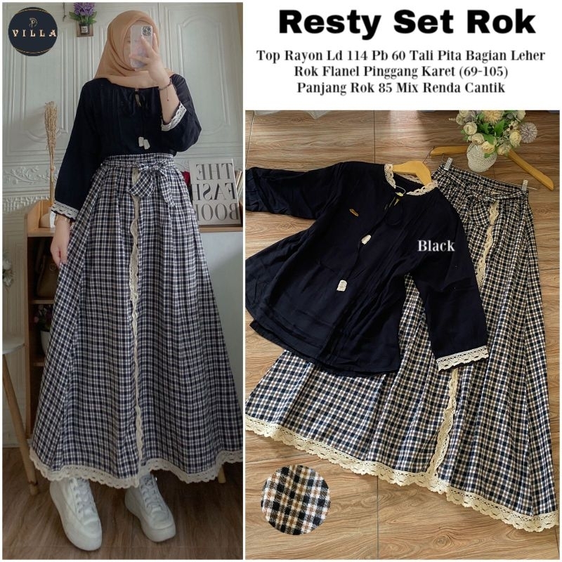 Jual Resty set rok# Debby set rok# Alca set by Villa | Shopee Indonesia