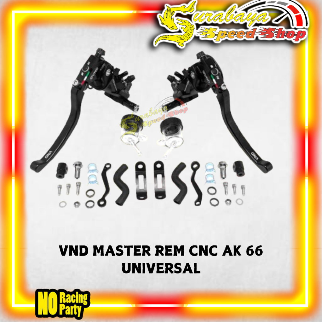 Jual VND Master Rem AK 66 Handle Set Kanan Kiri Tabung Tipe CNC Radial ...