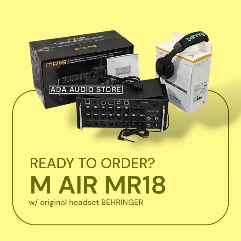 Jual Mixer Rack MIDAS MAIR MR18 MR 18 CH Rackmount Digital Audio ...