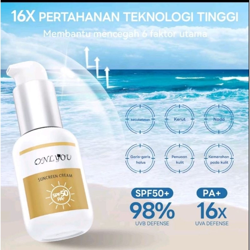 Jual ONLYOU SUNSCREEN SPF 50 PA++ Only you sunscreen | Shopee Indonesia