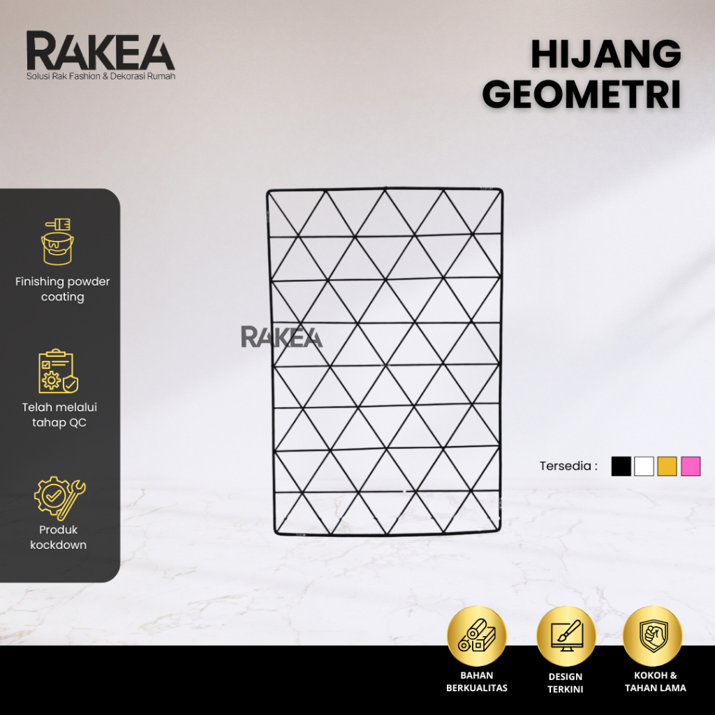 Jual HIJANG GEOMETRI - dekorasi dinding - wire / wall grid aesthetic ...