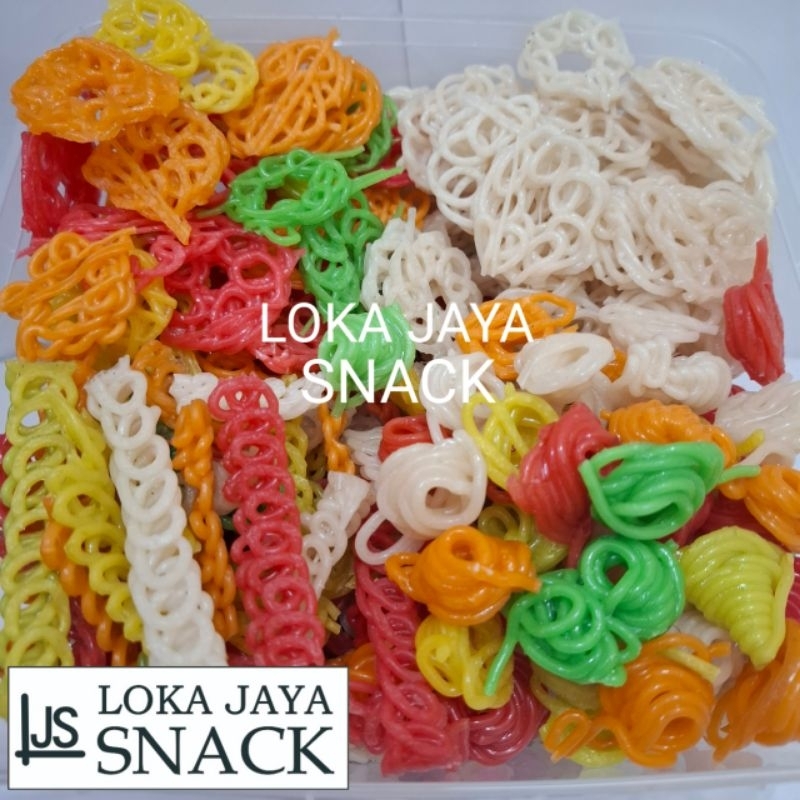 Jual Kerupuk Untuk Seblak Warna krupuk Pelangi Mawar besar mawar kecil ...