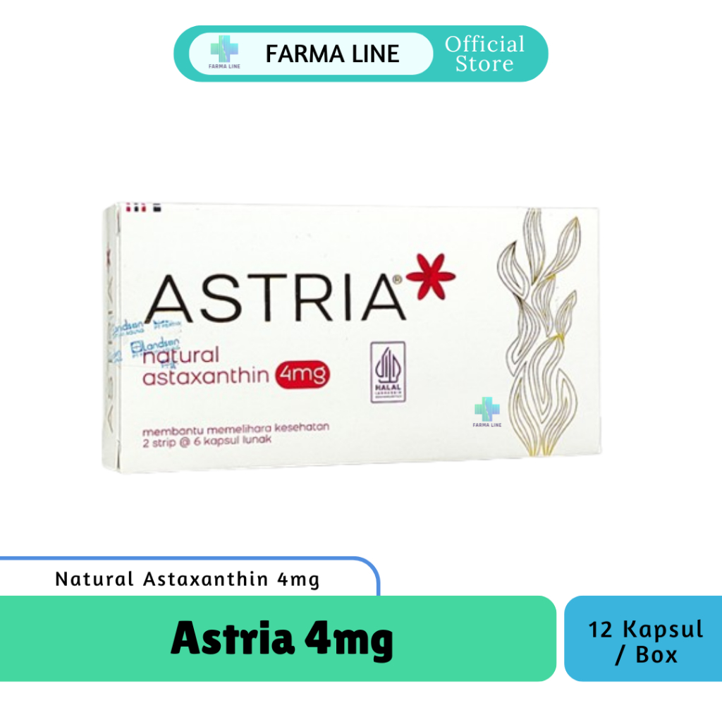 Jual Astria Natural Astaxanthin 4mg 12 Kapsul | Shopee Indonesia