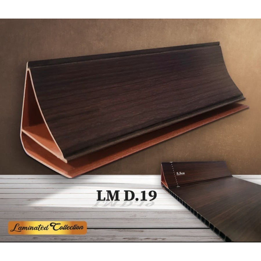 Jual Lis Dinding Plafon Pvc Laminated Ukuran 5,5 cm | Shopee Indonesia