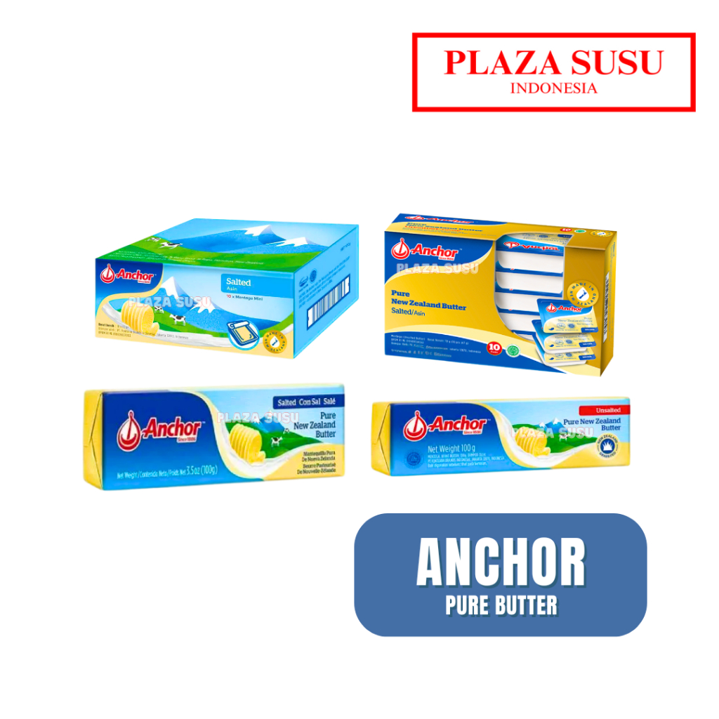 Jual [INSTANT] PURE NEW ZEALAND BUTTER ANCHOR SPREAD MINI DISH SALTED ...