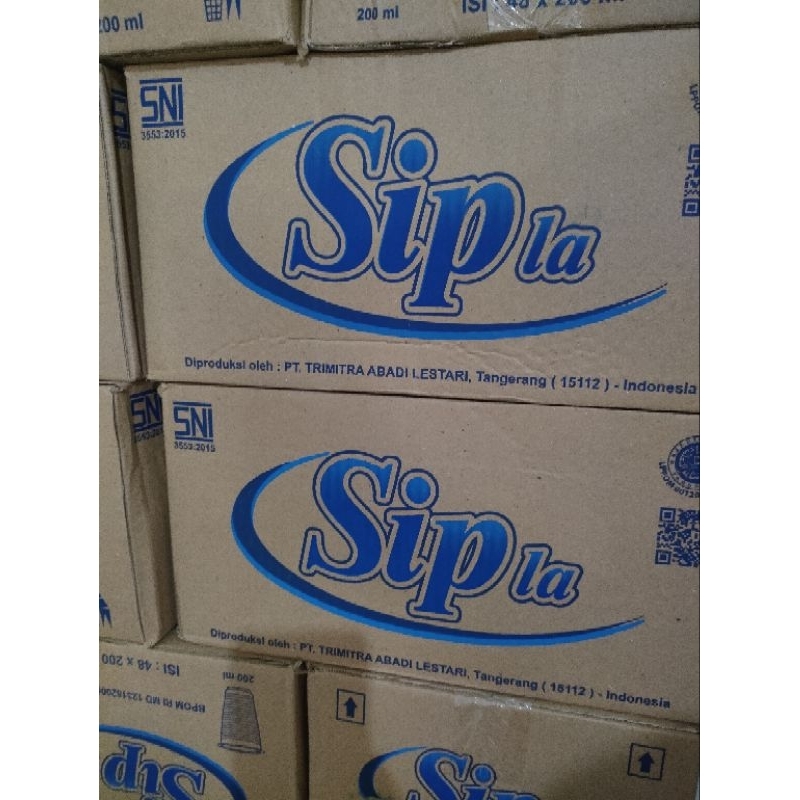 Jual minuman gelas sipla 1 dus isi 48pcs | Shopee Indonesia