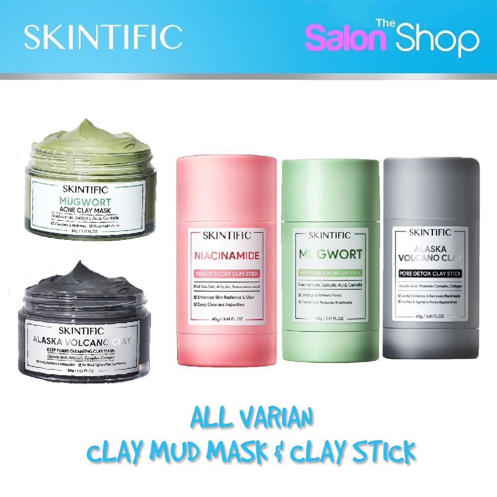 Jual ♦️THESALONSHOP♦️ SKINTIFIC ALL VARIAN CLAY STICK & CLAY MUD MASK ...