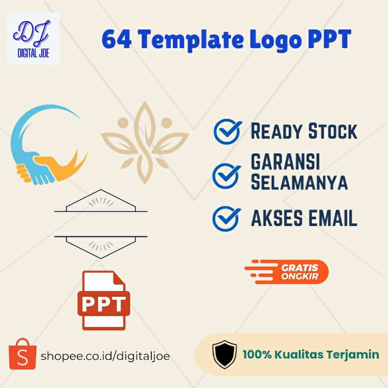 Jual 64 Template Logo PPT – Desain Logo Siap Edit & Profesional ...