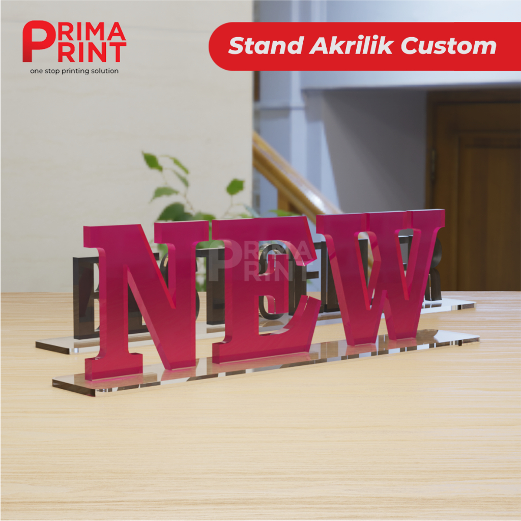 Jual Acrylic Standee Custom PRINT UV - Stand Huruf Akrilik, Dekorasi ...