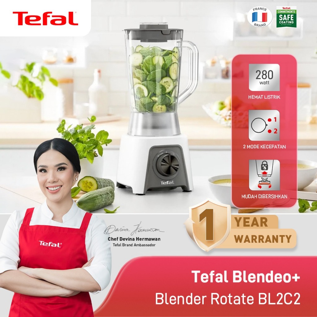 Jual Tefal Blendeo+ Rotate BL2C2 - Blender 1.5 L / Blender Bumbu Low Watt Garansi 1 Tahun ...