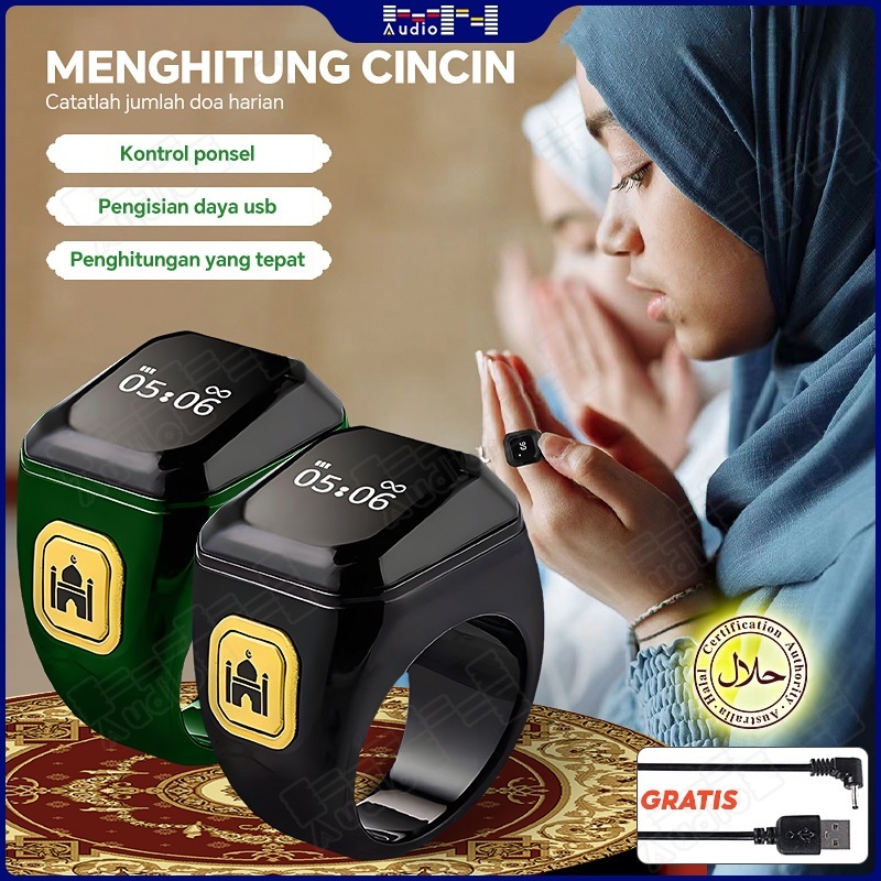 Jual Multifungsi Smart Tasbih Digital Cincin Zikr Ring Digital Cincin ...