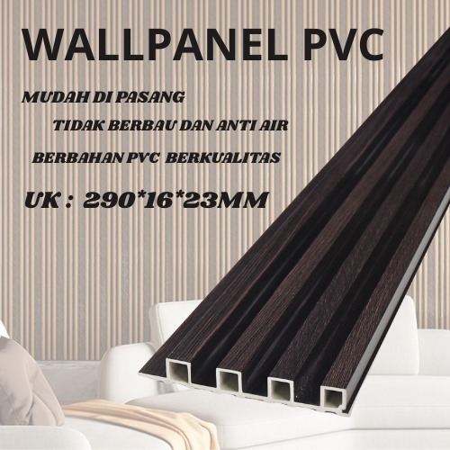 Jual WALLPANEL PVC MURAH HARGA PABRIK !!! UK 290cm x 16 cm 23 mm WPC ...