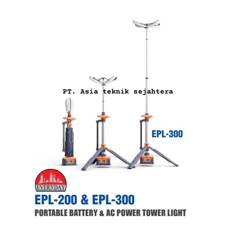 Jual portable tower light EPL 200 EPL 300 Battery | Shopee Indonesia