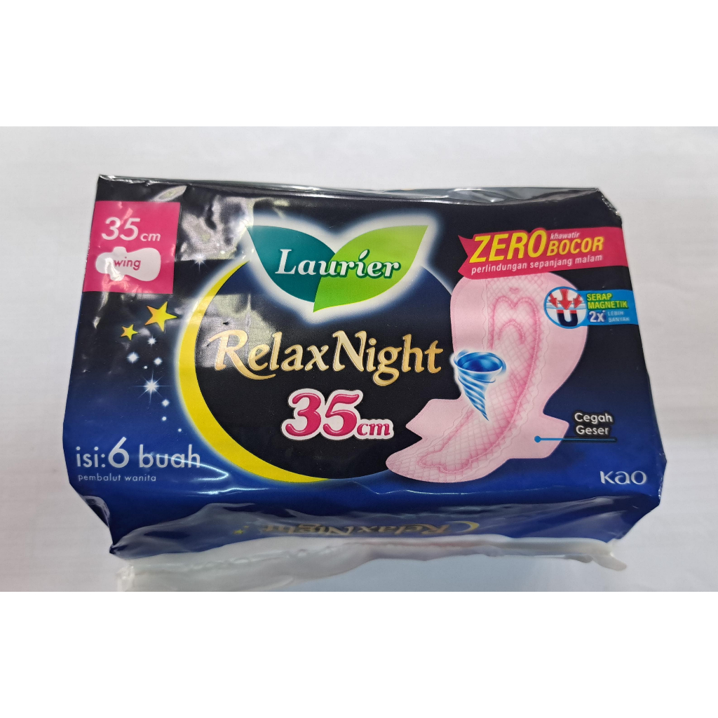 Jual Laurier Relax Night Wing 35cm isi 6 buah | Shopee Indonesia