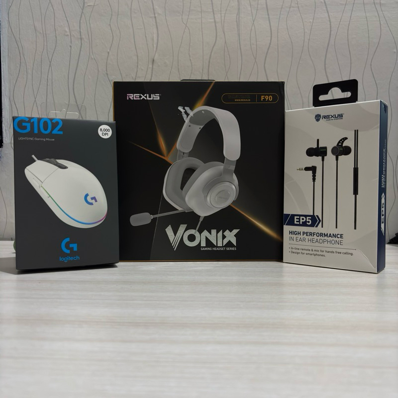 Jual Logitech G102, Rexus Vonix F90, Rexus EP5 | Shopee Indonesia