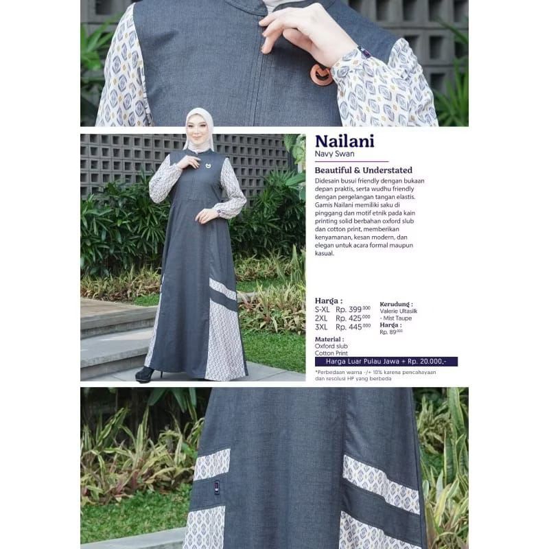 Jual MUTIF Sarimbit NAILANI NAVY SWAN || ( NAILANI - RAUF ) - Fashion ...