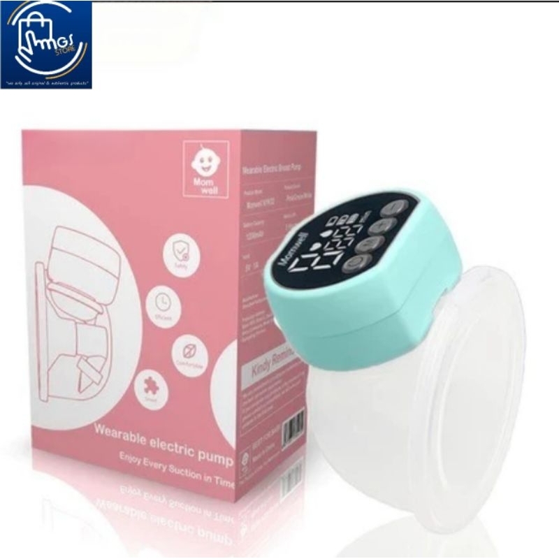 Jual Momwell Wearable pompa asi electric handsfree EB07 Hijau Alat ...