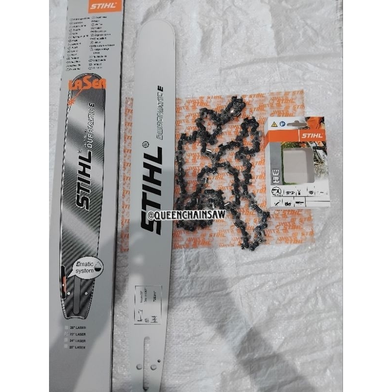 Jual 1 SET / PAKET GUIDE BAR 22 INCH STIHL + RANTAI POTONG 72X38T STIHL UNTUK MESIN CHAINSAW ...