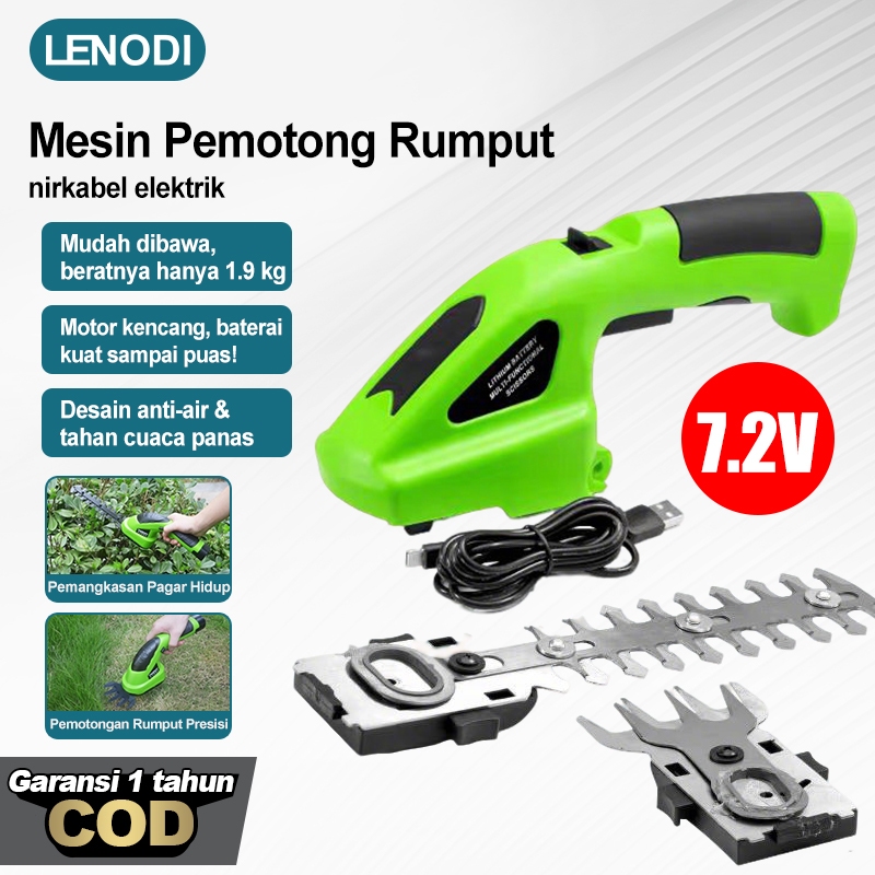 Jual Pemangkas Rumput Portable Tanpa Kabel 7.2V - Alat Pemotong Rumput ...