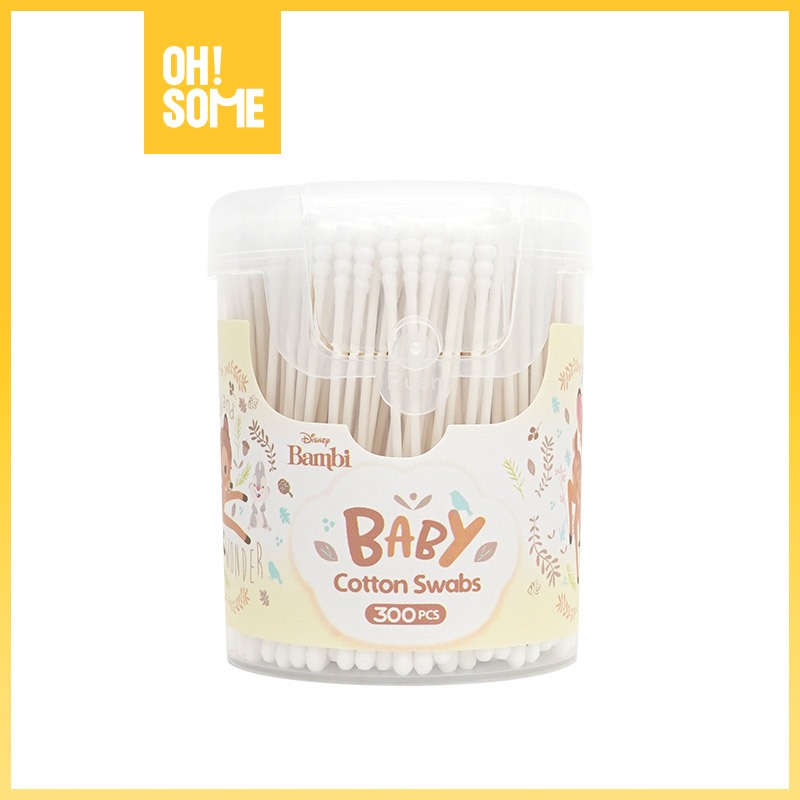 Jual OHSOME-ASOPA·Baby Thin Shaft Cotton Swabs(Round + Snail), Disney ...