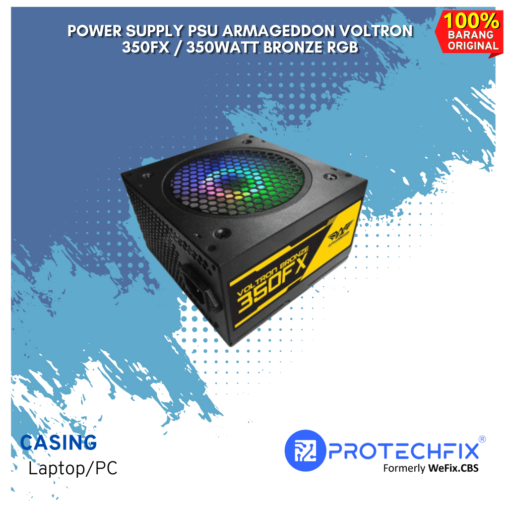 Jual Power Supply PSU Armageddon VOLTRON 350FX / 350watt Bronze RGB | Shopee Indonesia