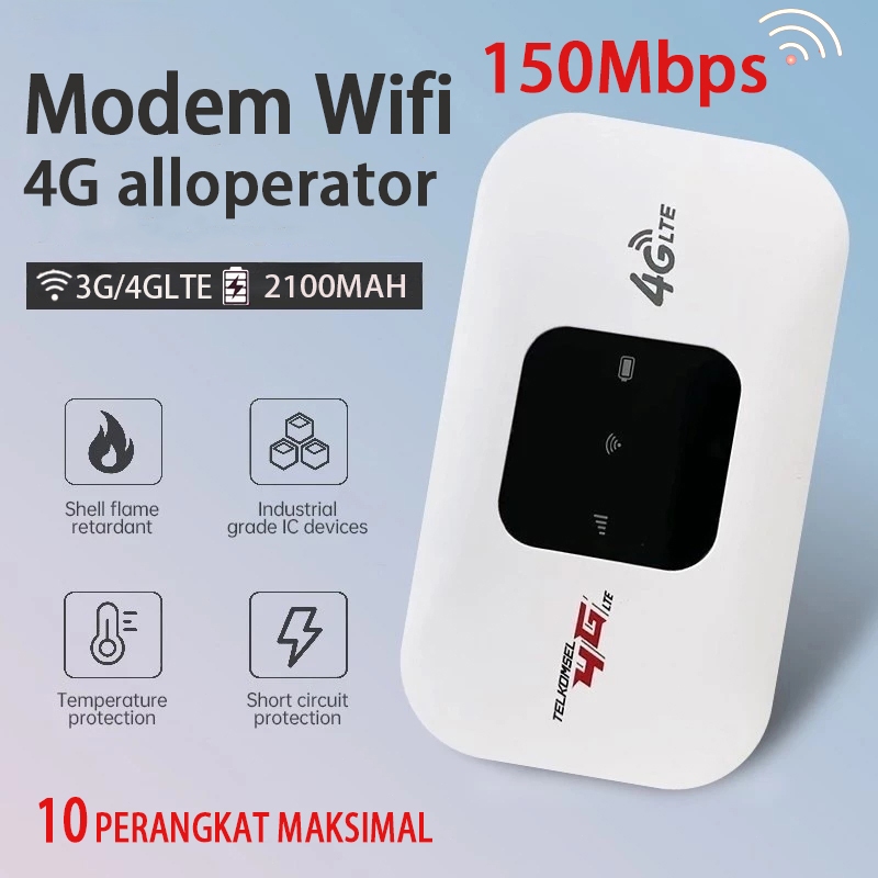 Jual 【COD】Modem Wifi Mifi 4G LTE k300 Unlock All Operator 150Mbps Router Portable Mobile WiFi ...