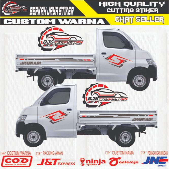 Jual Stiker mobil pickup granmax stiker sticker mobil pick up daihatsu ...