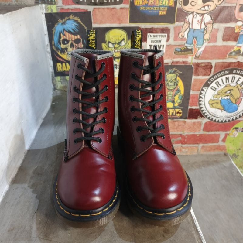 Jual dr.martens 1460 red chery | Shopee Indonesia