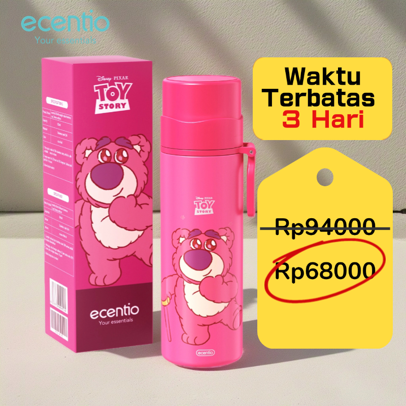 Jual ecentio botol minum tumbler stainless 500ml tahan Disney Lotso ...