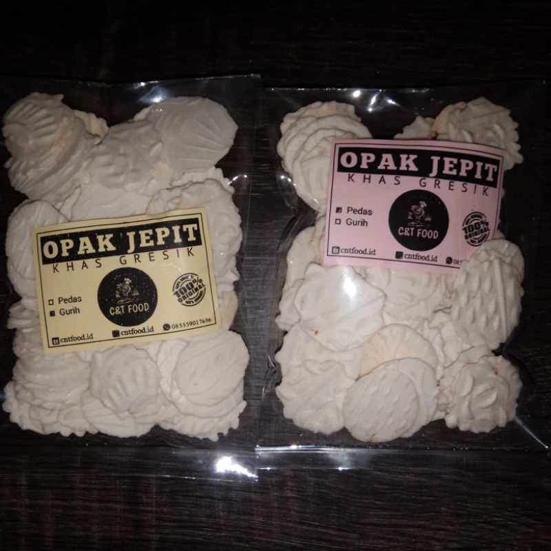 Jual Opak jepit khas gresik kemasan mini 60g | opak pedas | opak gurih ...