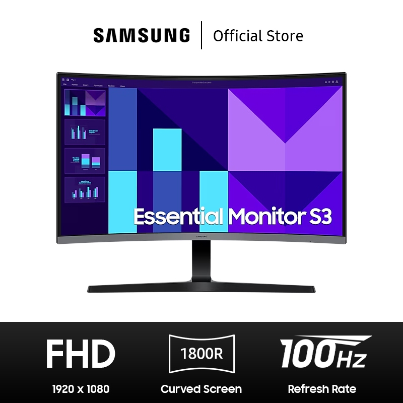 Jual Samsung Monitor 27" S39GD VA FHD 100Hz 4GTG Speaker Curved ...