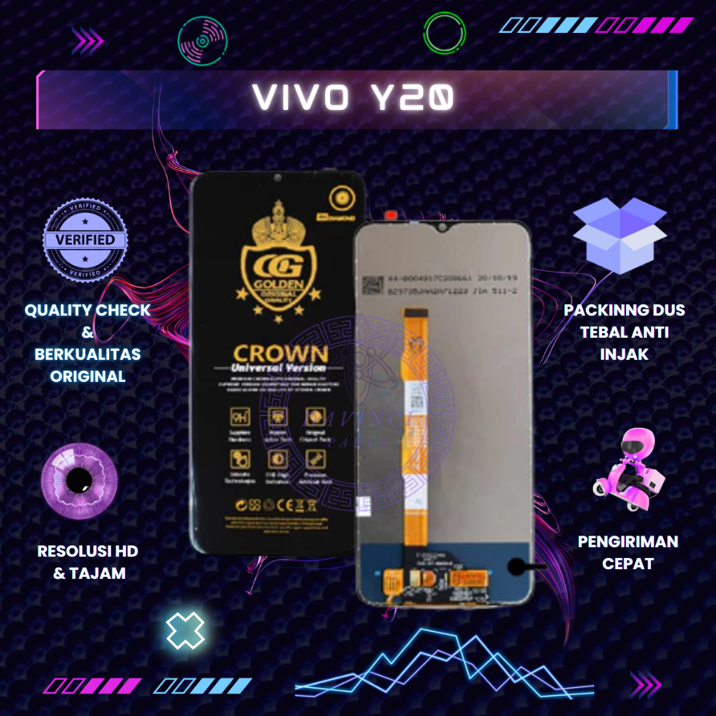 Jual LCD VIVO Y20 / Y12S / Y20S / Y15S FULLSET COMPLETE | Shopee Indonesia