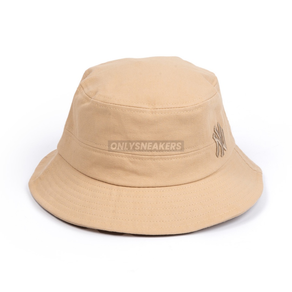 Jual MLB SIDE SMALL SHADOW BUCKET HAT NY YANKEES BEIGE | Shopee Indonesia