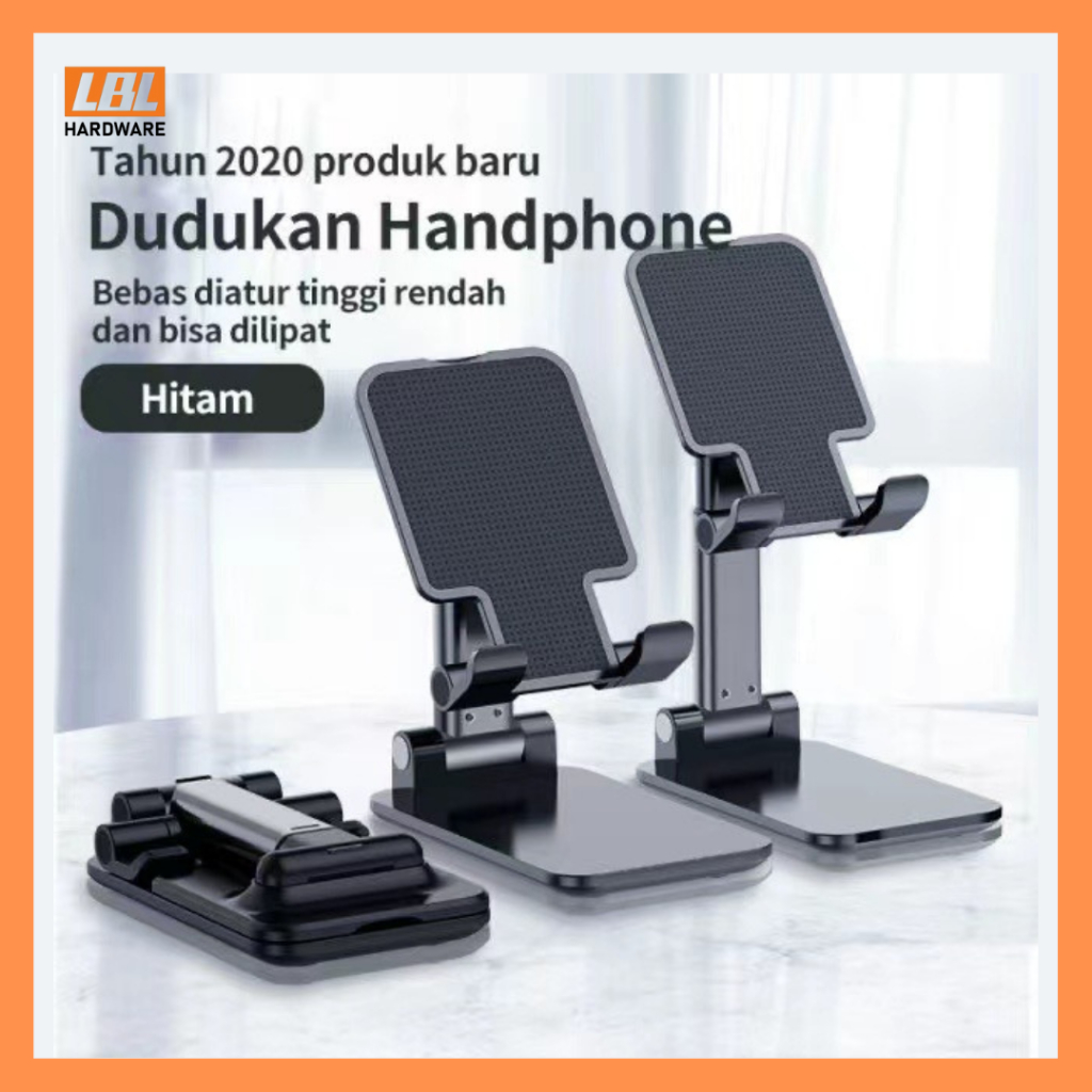 Jual Holder Stand Handphone Folding Dekstop Phone Stand HP | Shopee ...