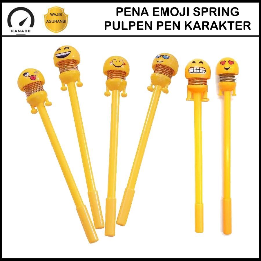 Jual Pena Emoji Spring Pulpen Pen Karakter EMOTICON Souvenir Bouncing ...