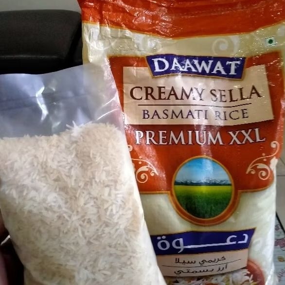 Jual Beras Basmati 1 Kg DAAWAT CREAMY SELLA PREMIUM XXL — Beras India | Shopee Indonesia