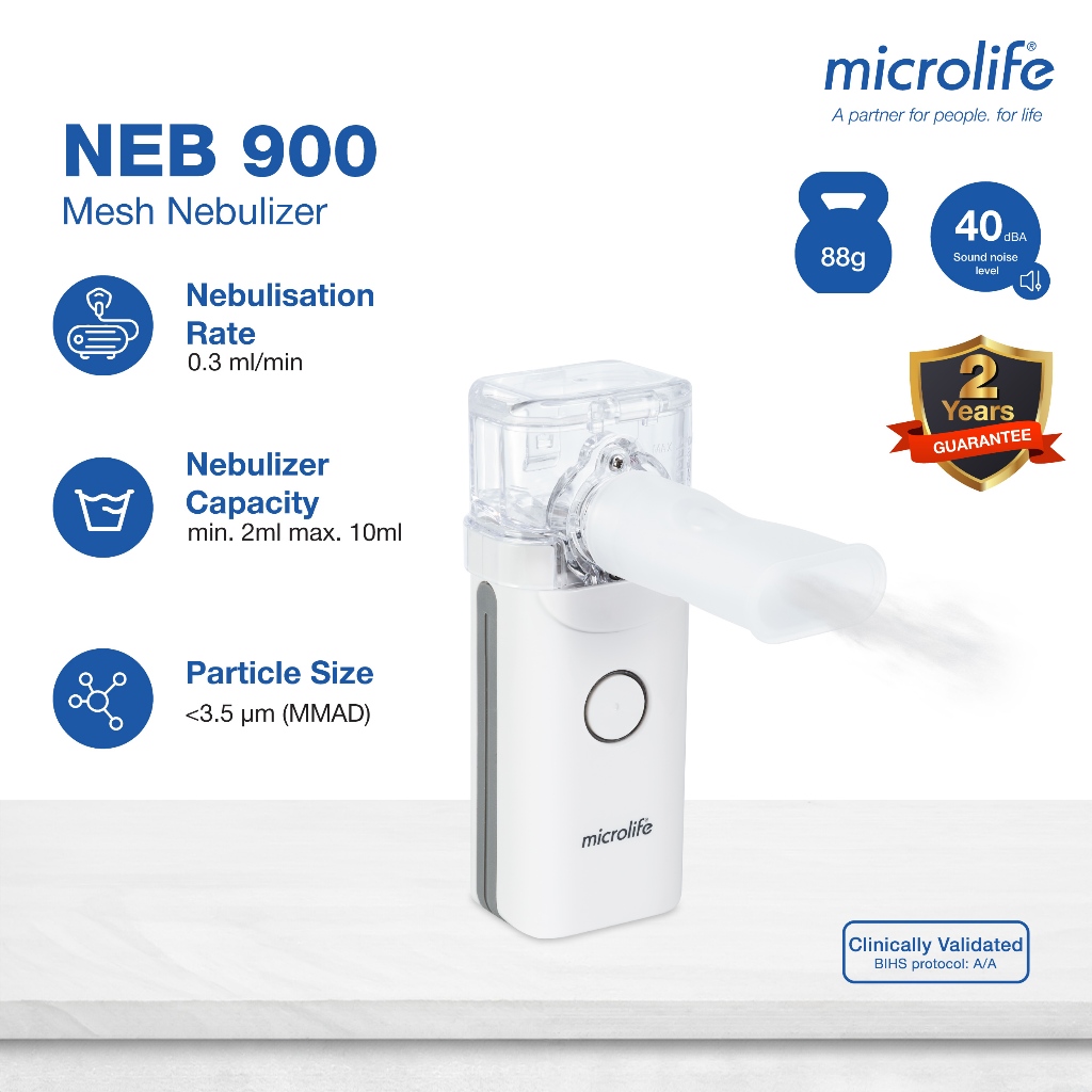 Jual MICROLIFE Nebulizer Compressor NEB 900 / Alat Terapi Uap ...
