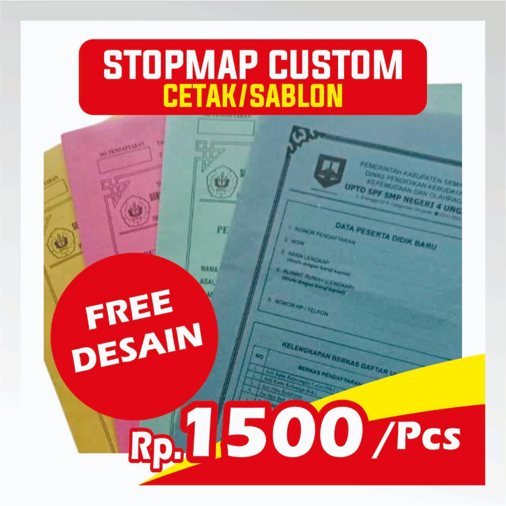 Jual STOPMAP CUSTOM Murah KERTAS HVO dan BC ( Free Desain ) | Shopee ...