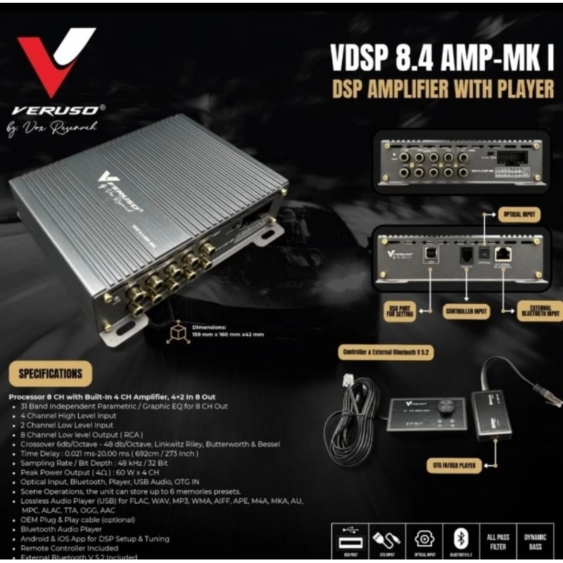 Jual Dsp Veruso Processor VDSP 8.4 AMP-MKl Processor Veruso 8.4 8 channel | Shopee Indonesia