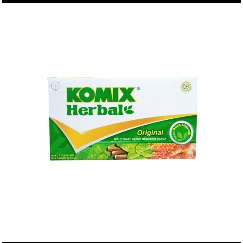 Jual Komix Herbal ORIGINAL 15ML - PER BOX ISI 6 SACHET - MEREDAKAN ...