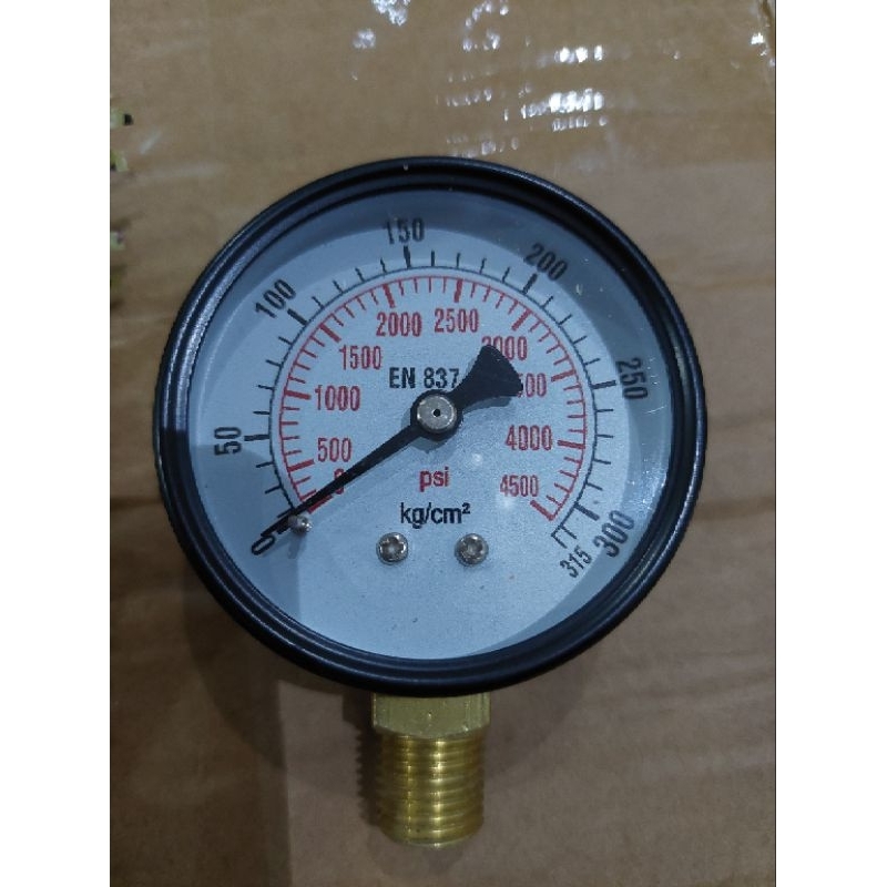 Jual pressure gauge manometer 315 kg 4500 psi 2.5 inchi | Shopee Indonesia