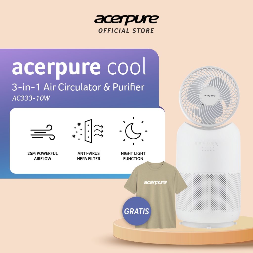 Jual Acerpure Cool C3 3 in 1 Air Circulator & Purifier AC333-10W ...