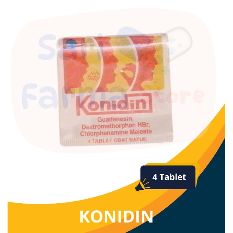 Jual Konidin obat batuk isi 4 tablet | Shopee Indonesia