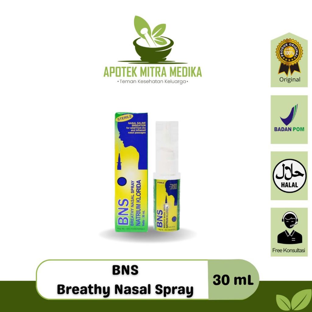 Jual BNS Breathy Nasal Spray 30 ml | Shopee Indonesia