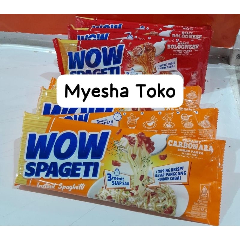 Jual WOW SPAGETI PAKET 5 PCS VARIAN CARBONARA & BOLOGNESE | Shopee Indonesia