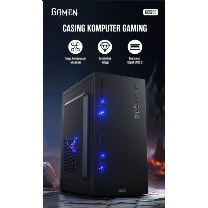 Jual Gamen GCS200 Casing PC Gaming USB 3.0 Fan RGB | Shopee Indonesia