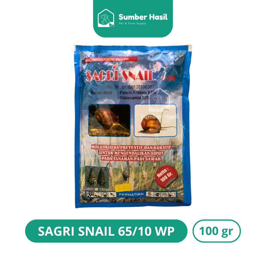 Jual SAGRI SNAIL 100GRAM OBAT KEONG SAWAH SISTEMIK KONTAK AMPUH SAGRI ...